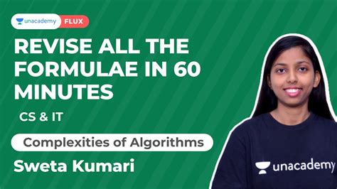 Revise All The Complexities Of Algorithms In 60 Minutes Sweta Kumari Youtube