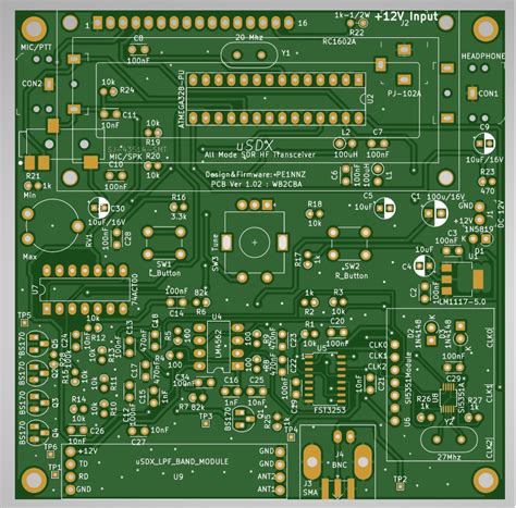 USDX An Arduino Based SDR All Mode HF Transceiver PCB Iteration V Ankara Telsiz Ve