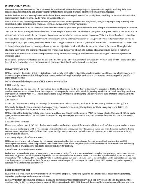 human computer interface [hci] pdf