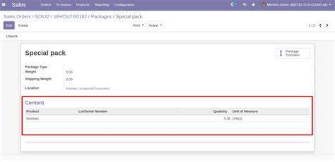 Packages In Odoo V12