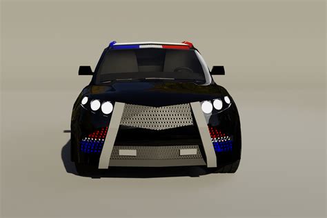 D Police Car Model TurboSquid