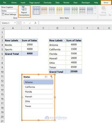 Fixed Report Connections Slicer Not Showing All Pivot Tables