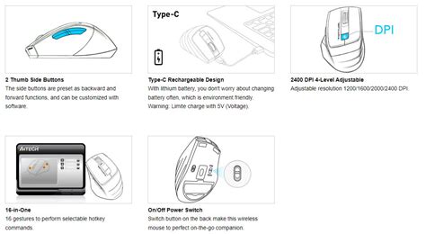 A4tech Fb2535cs Wireless Keyboard Mouse Set Bluetooth And 2 4g 4 Devices