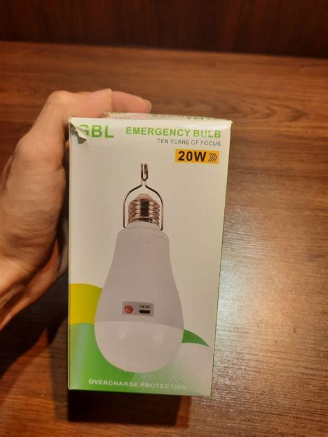 خرید و قیمت لامپ اضطراری 20 وات سر پیچی مدل Gbl ترب