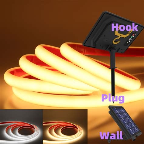 1200mah 2400mah 7200mah Cob 태양 Led 스트립 네온 불빛 로그인 Dc 24v 유연한 방수 Ip68 Ip67 접착 테이프 다이오드 램프 선형 In