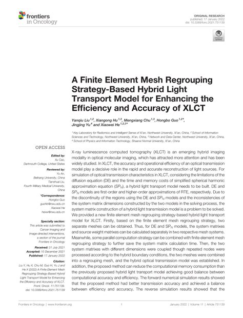Pdf A Finite Element Mesh Regrouping Strategy Based Hybrid Light