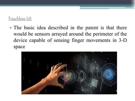 Touchless Touchscreen Technology Pptx Technology And Computing