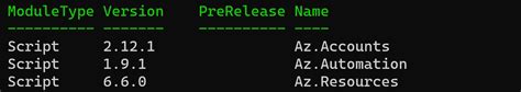 When Piping Get Azresource Into Get Azautomationaccount For A Named Resource An Entry Not