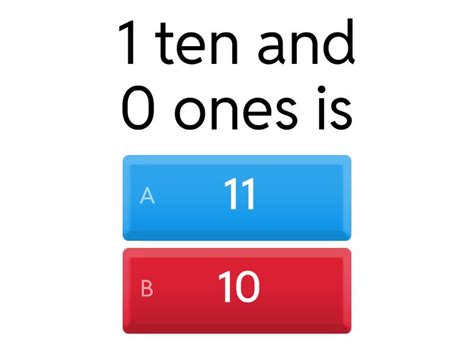 Tens And Ones Quiz