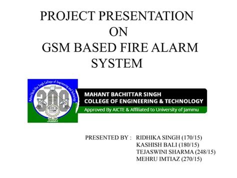 Fire Detection System Using Arduino Pptx
