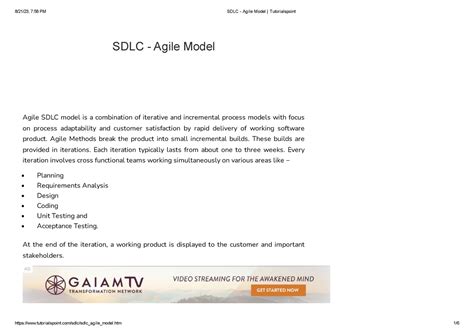 SDLC Agile Model Tutorialspoint SDLC Agile Model Agile SDLC Model Is A Combination Of