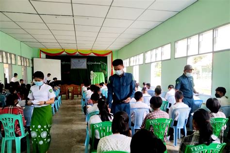 သာပေါင်းမြို့နယ် စည်ပင်သာယာရေးအဖွဲ့မှ အမျိုးသားစည်းကမ်းအစ စာသင်ကျောင