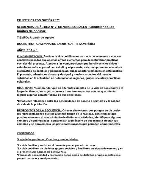 Cocinar Los Alimentos Pdf Estufa De Cocina Sociedad