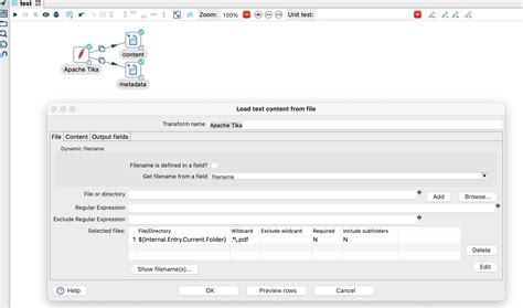 extract pdf content with tika pentaho and apache hop hints