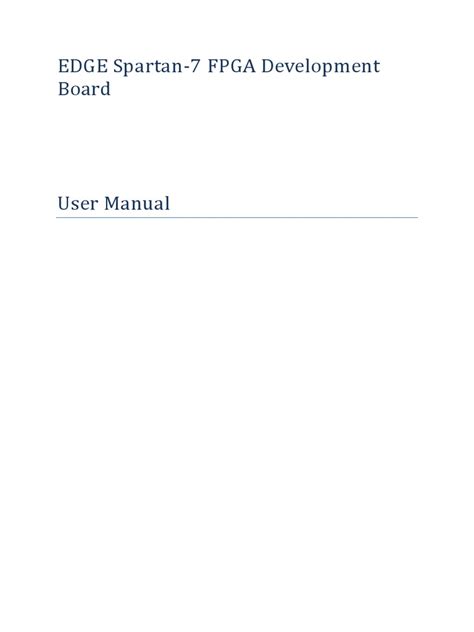 Edge Spartan 7 Fpga Kit User Manual Download Free Pdf Usb Device Driver
