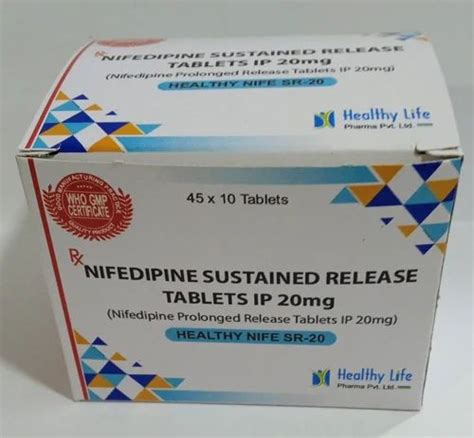 Nifedipine Sustained Release Tablets Ip 20 Mg At Rs 285 Box Nifedipine Tablets In Mumbai Id