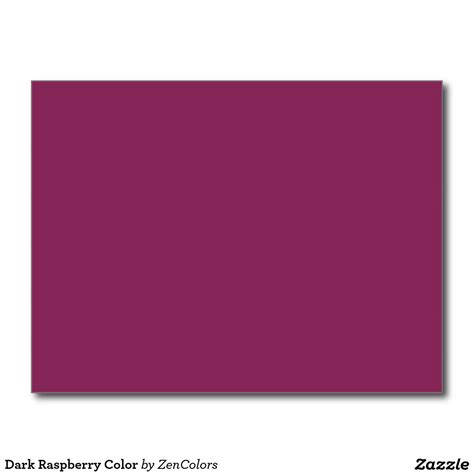 Dark Raspberry Color Postcard Raspberry Color Postcard Color