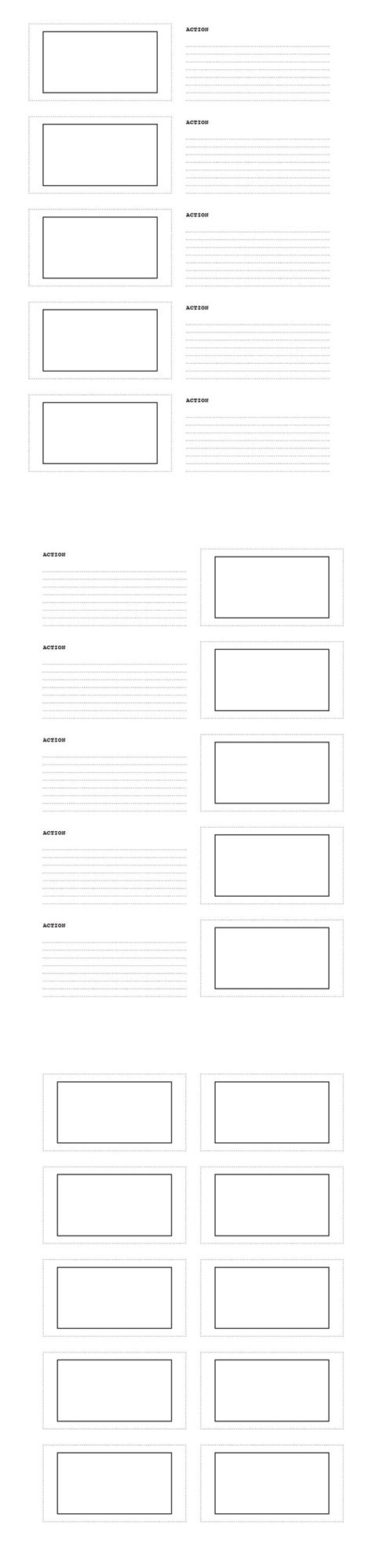 Free PDF Storyboard Template Aspect Ratio On DIN A Vertical Storyboard Template