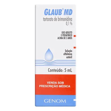 Glaub Md 1mgml SoluÇÃo OftÁlmica 5ml Genom