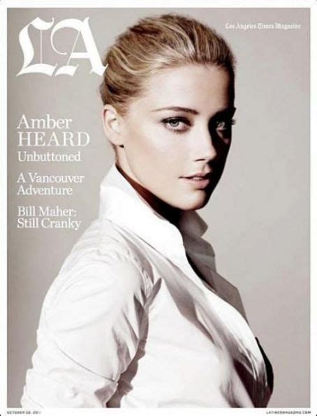 Amber Heard Los Angeles Times Magazine Magazine October 2011 Cover