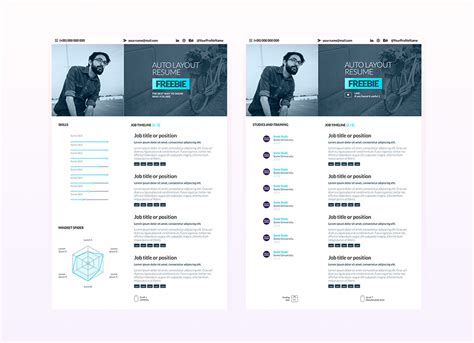 Free Sketch Resume CV Template For UI UX Designer Good Resume