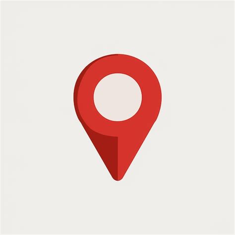 Red Location Pin Icon Premium AI Generated Vector