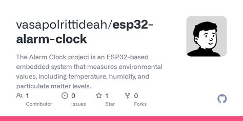 Github Vasapolrittideahesp32 Alarm Clock The Alarm Clock Project Is An Esp32 Based Embedded