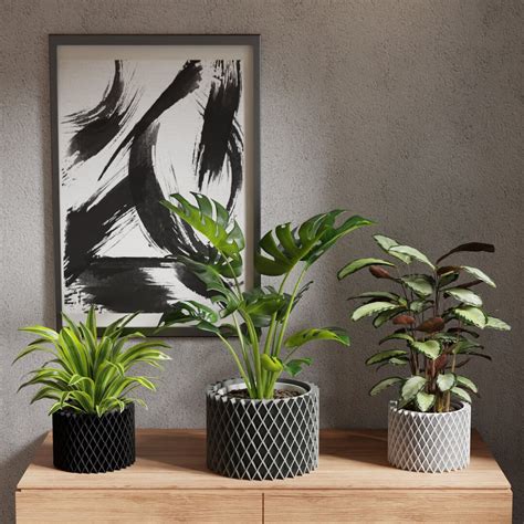 Diamond Pattern Planter Etsy