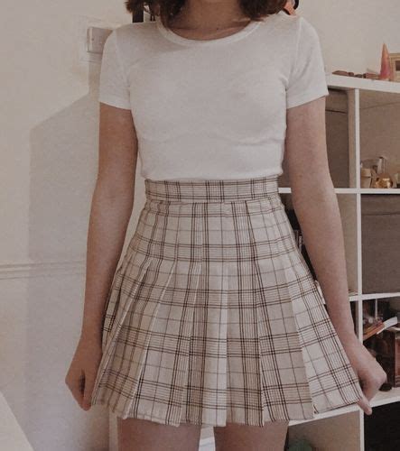 School Style Plaid Pleated Skirt In 10 Colors