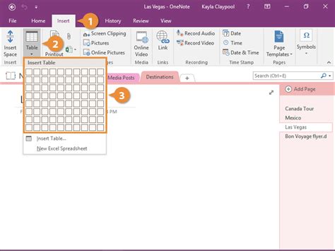 Tables Customguide