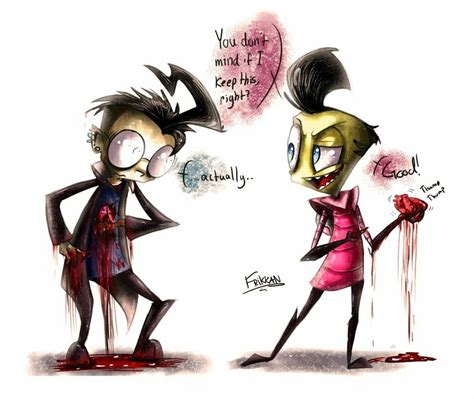 I Love Dark Pictures Like These Invader Zim Zim Dib Rivals Zadr