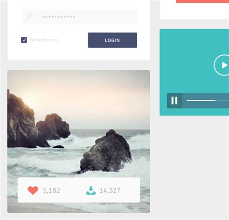 Flat UI Kit PSD Freebie On Behance