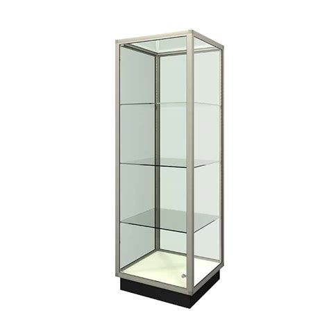 Australian Made Glass Tower Display Case 10 Year Warranty
