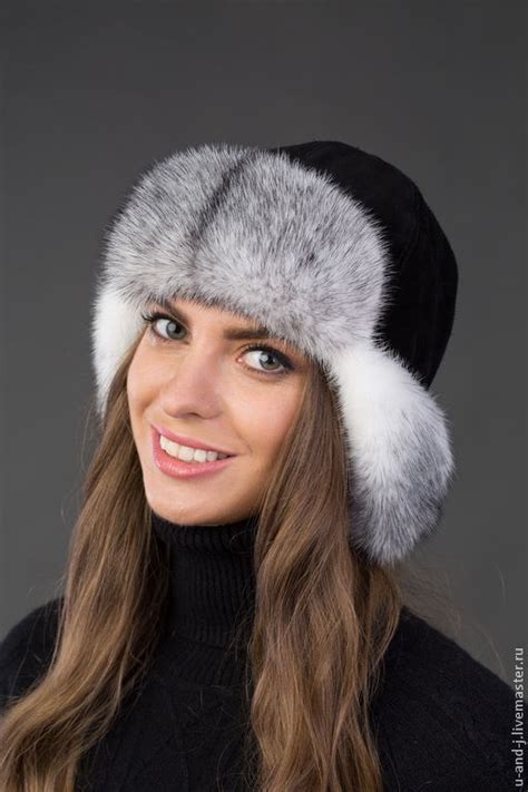 Меховая шапка ушанка из норки крестовка купить онлайн на Ярмарке Мастеров 4ew4hru Шапка