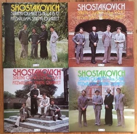 Complete Shostakovich String Quartets Fitzwilliam Quartet 7 Lp Nm Loiseau Lyre