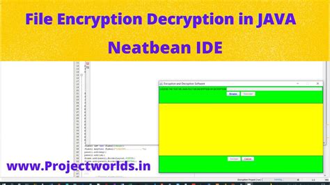 text file encryption decryption project in java netbeans youtube