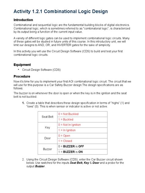 activity 1 2 1 combinational logic design ak pdf logic gate