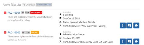 Active Tasks Tab On Landing Page Tma Systems