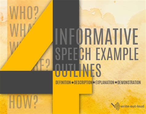 Informative Speech Examples Key Features Topics And Outlines