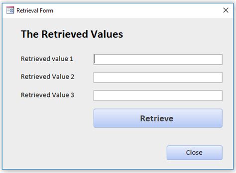Microsoft Access Tips Passing Multiple Values Via The OpenArgs