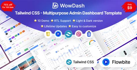 Wowdash Tailwind Css Admin Dashboard Template Multipurpose
