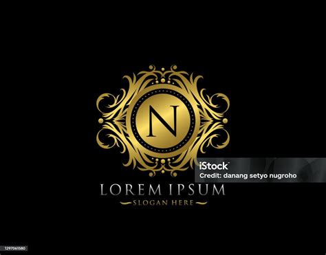 로얄 부티크 N 레터 로고 알파벳 N에 대한 스톡 벡터 아트 및 기타 이미지 알파벳 N 방패 0명 Istock