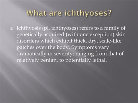 Ppt Ichthyosis Powerpoint Presentation Free Download Id 2776261