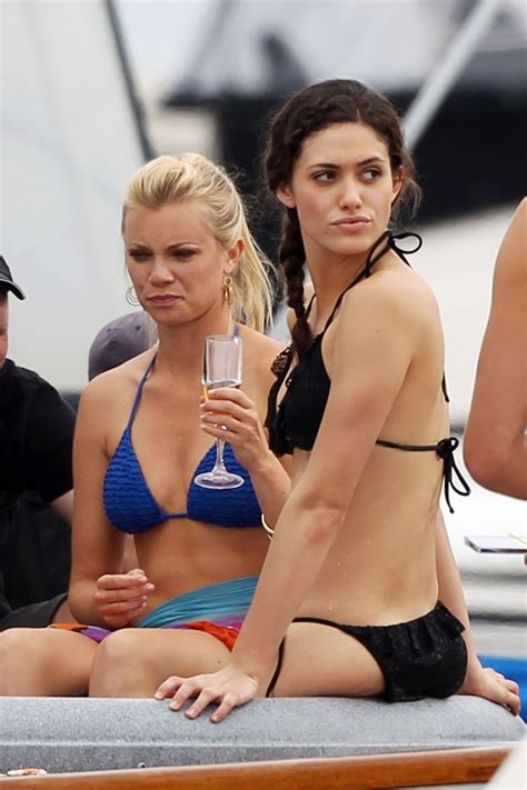 Emmy Rossum Shows Off Her Ass Wearing Black Bikini On The Set Of Shameless Porn Pictures Xxx