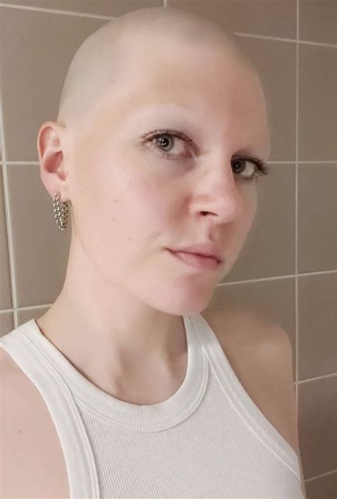Pin By Mauricio Silva On Beautiful Bald Girls In 2025 Bald Women Shave Eyebrows Bald Head