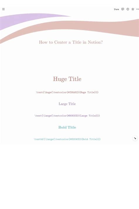 Tips To Center And Style Titles In Notion Aesthetic Notion Title Ideas Tips To Center And Style Titles In Notion Aesthetic Notion Title Ideas