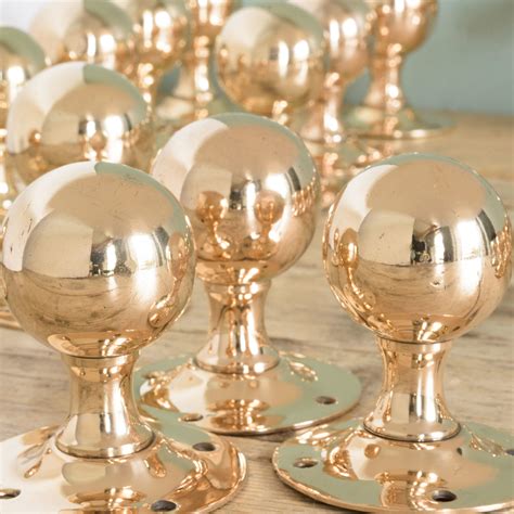1920s Spherical Rose Brass Door Knobs Lassco Englands Prime Resource For Architectural