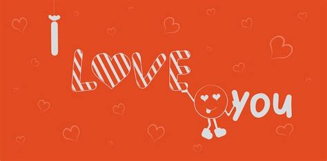 사랑 발렌타인 하트 벡터 일러스트 레이 션 프리미엄 벡터