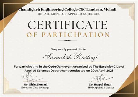 Samaksh Rastogi On Linkedin Certificate Participation Coding