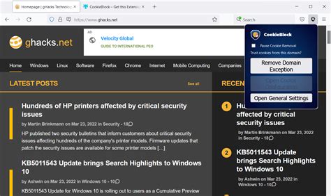 Cookie Block Corrects GDPR Violations In The Browser MalwareTips Forums